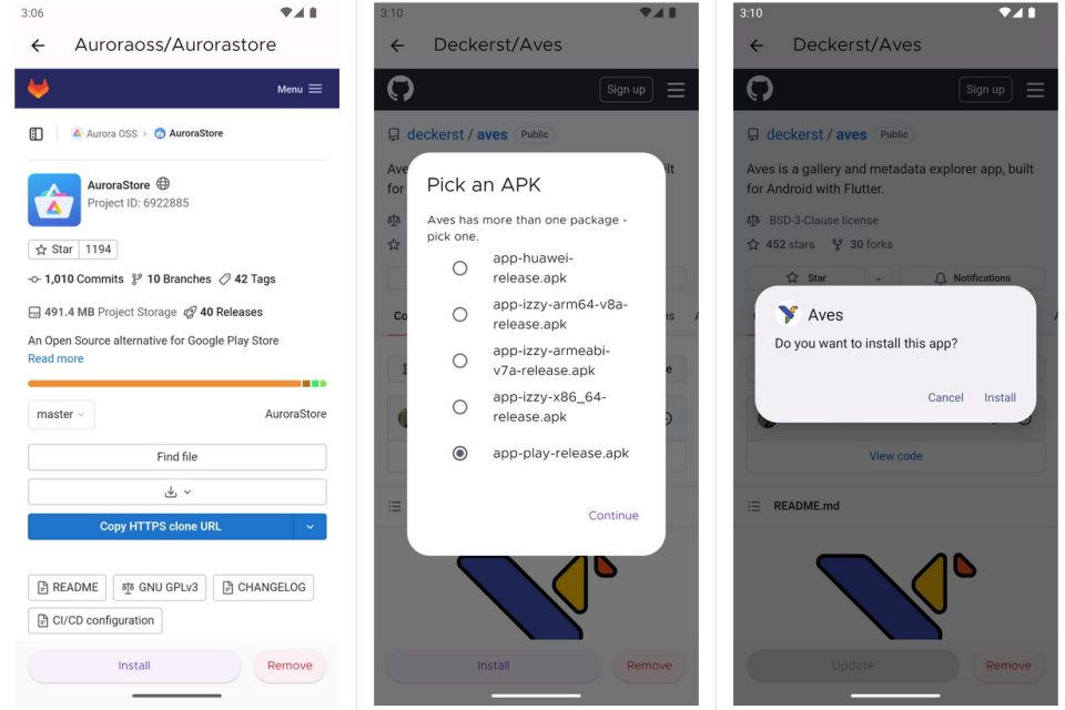 Obtainium – универсальное приложение для обновления приложений из ...